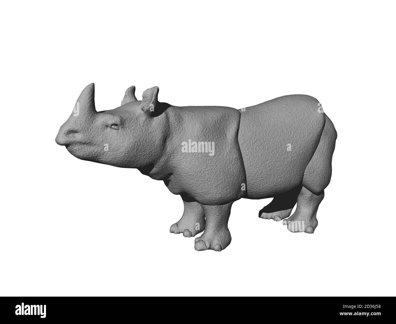 african rhinoceros in the steppe Stock Photo - Alamy