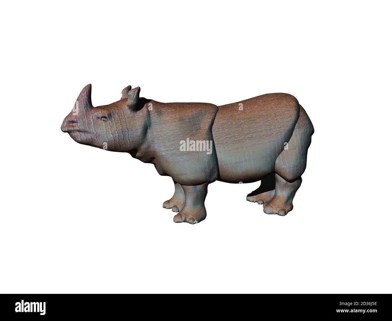 african rhinoceros in the steppe Stock Photo - Alamy