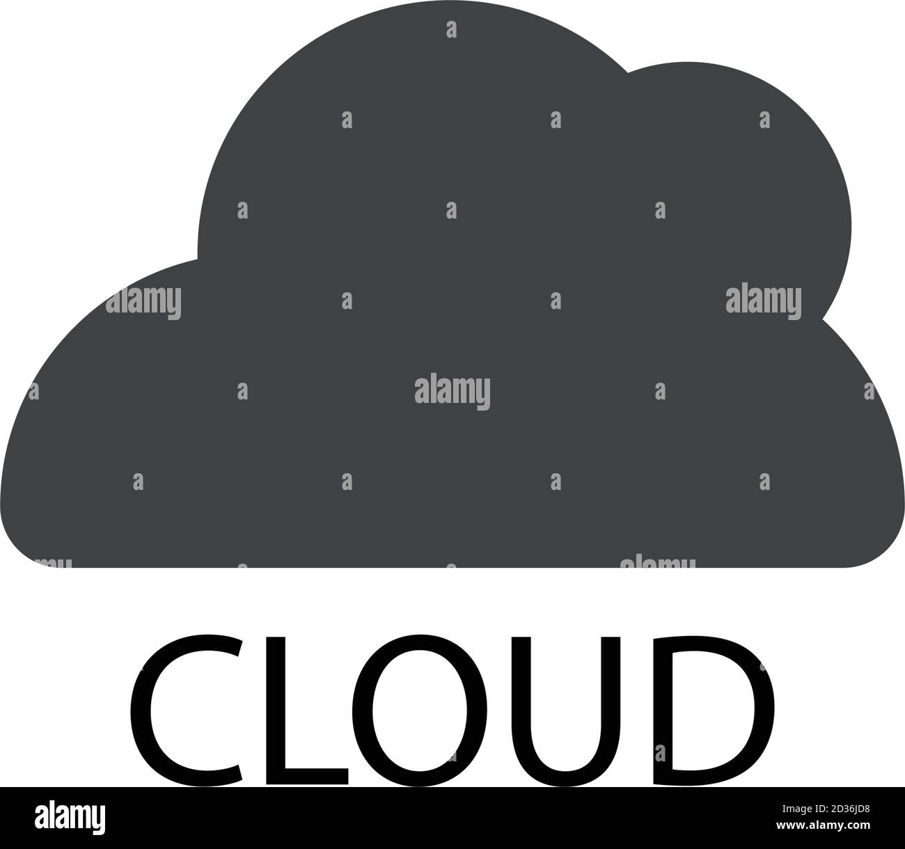 cloud logo vector icon template Stock Vector Image & Art - Alamy
