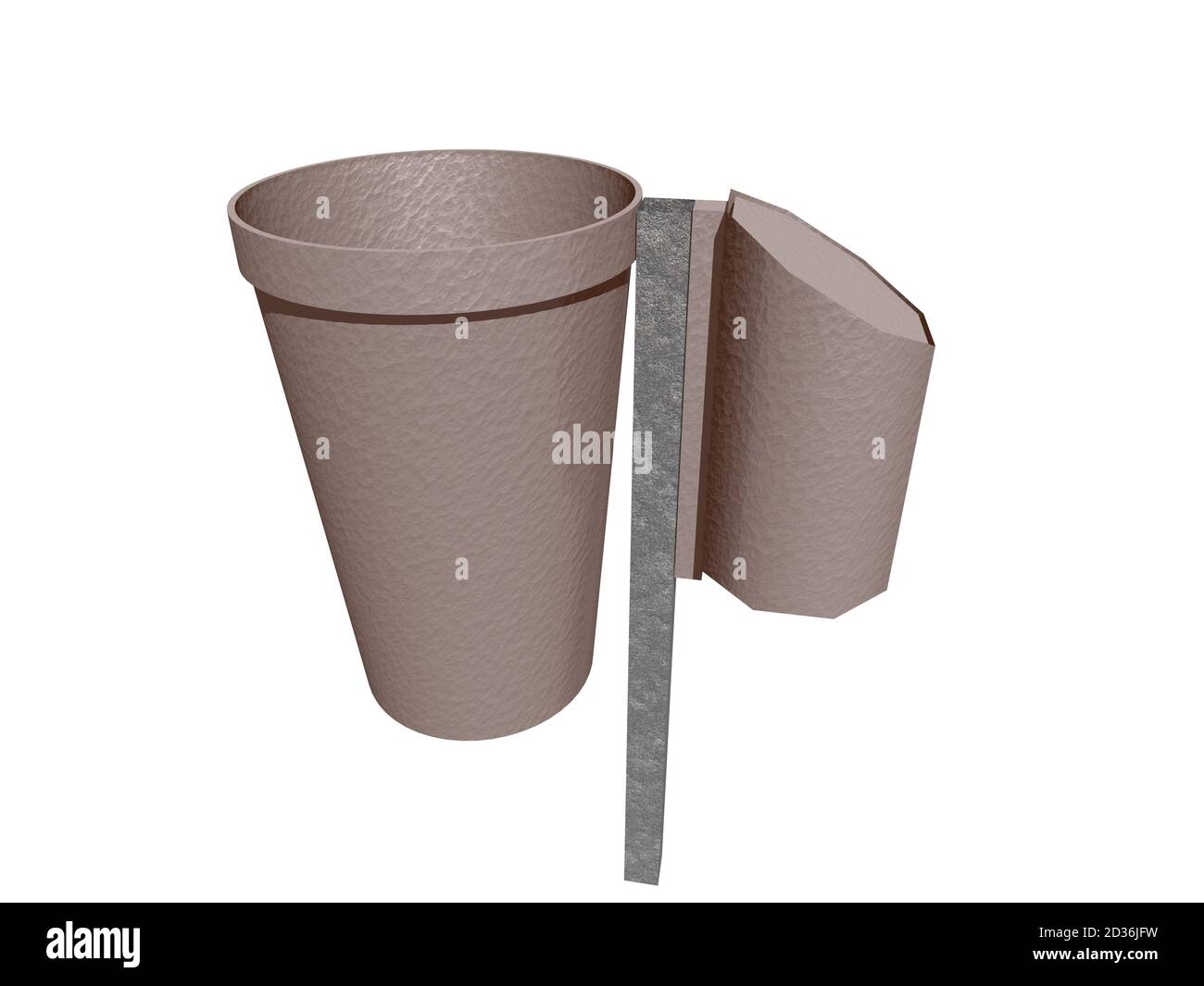 Garbage waste in park Cut Out Stock Images & Pictures - Alamy