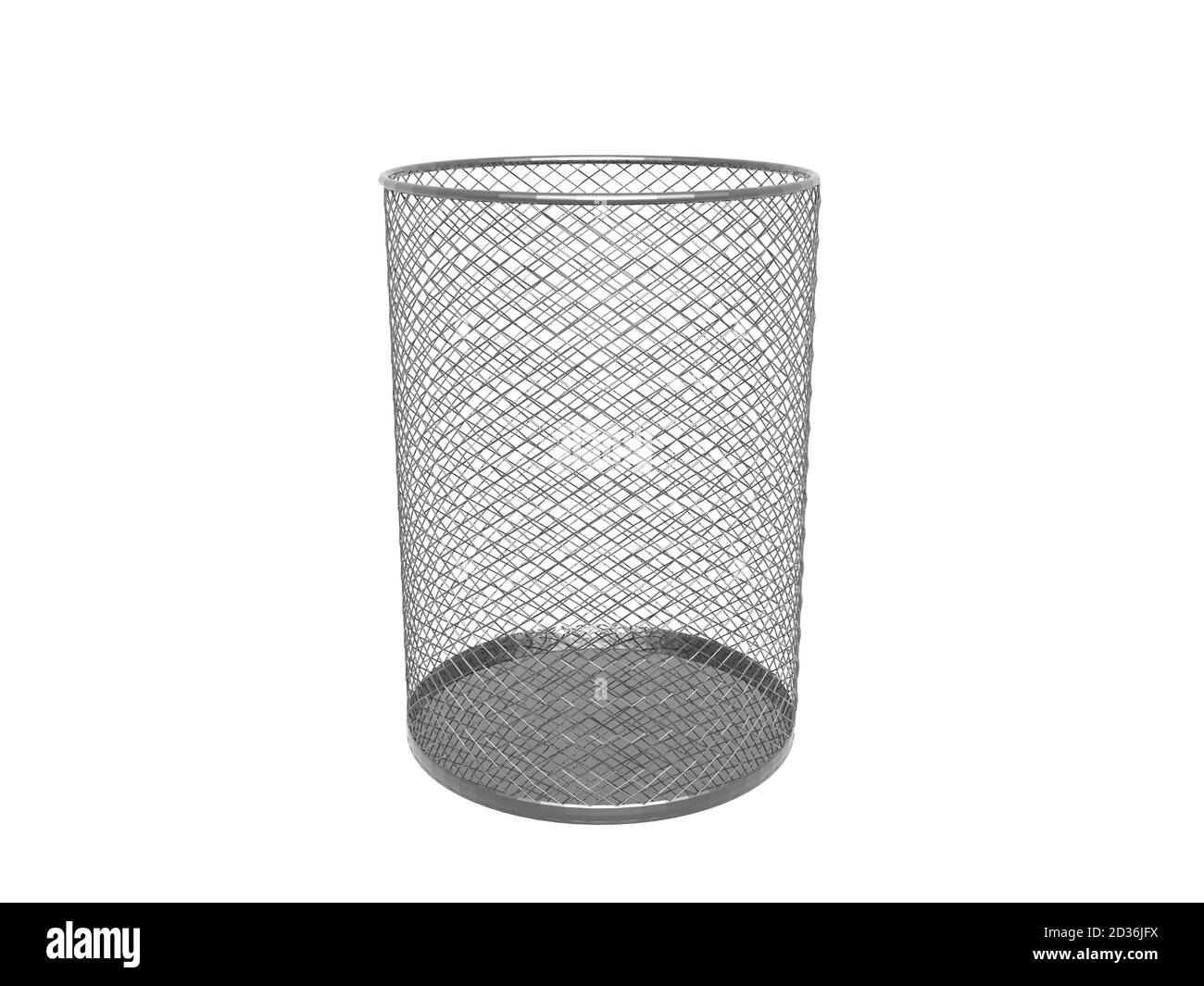 metallic waste bin made of wire mesh Stock Photo - Alamy