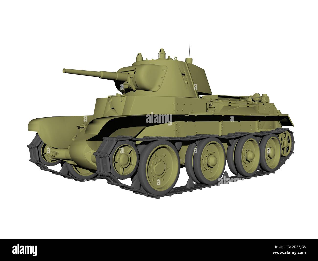 green tank with turret Stock Photo - Alamy