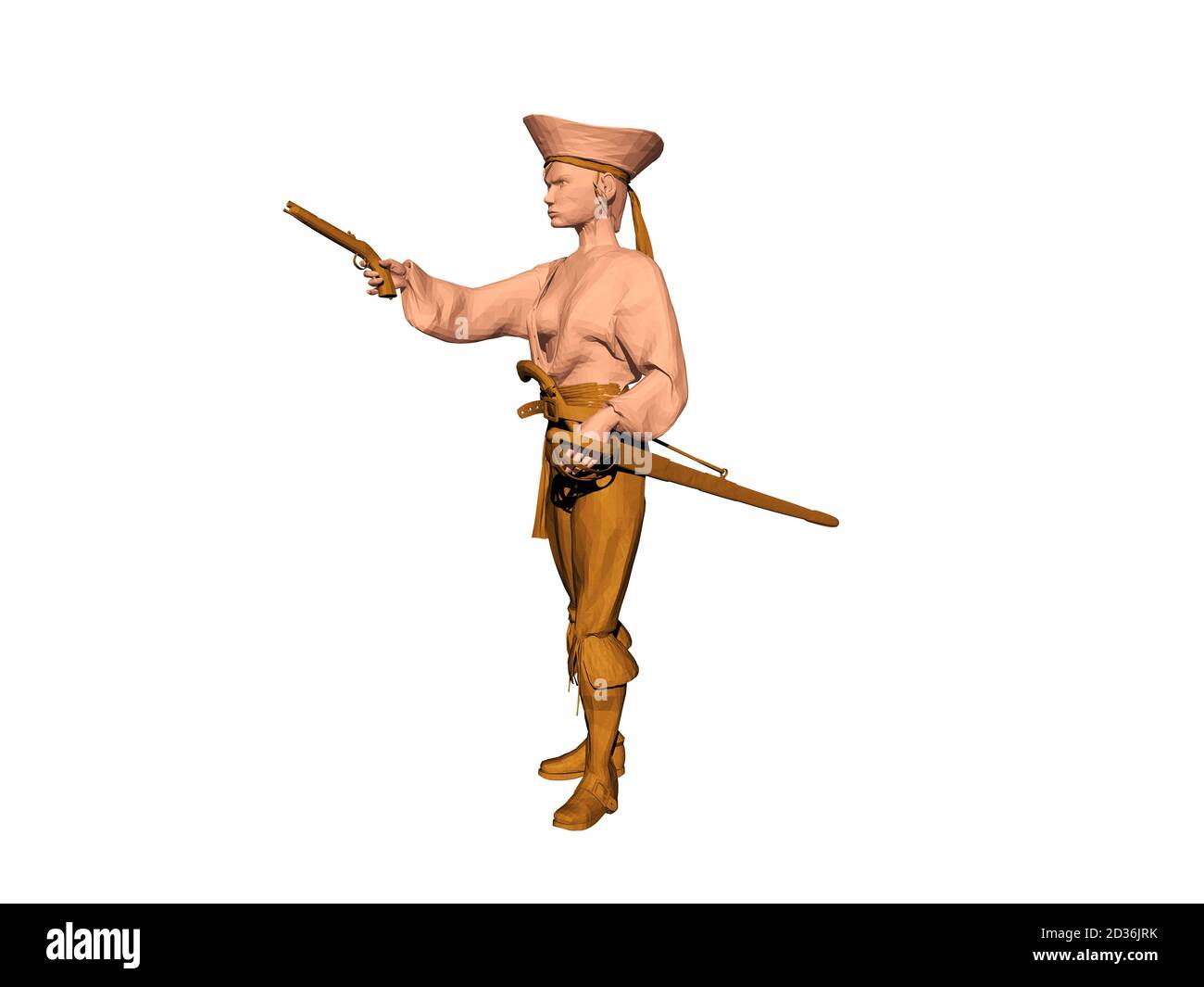 ancient pirate with gun Stock Photo - Alamy