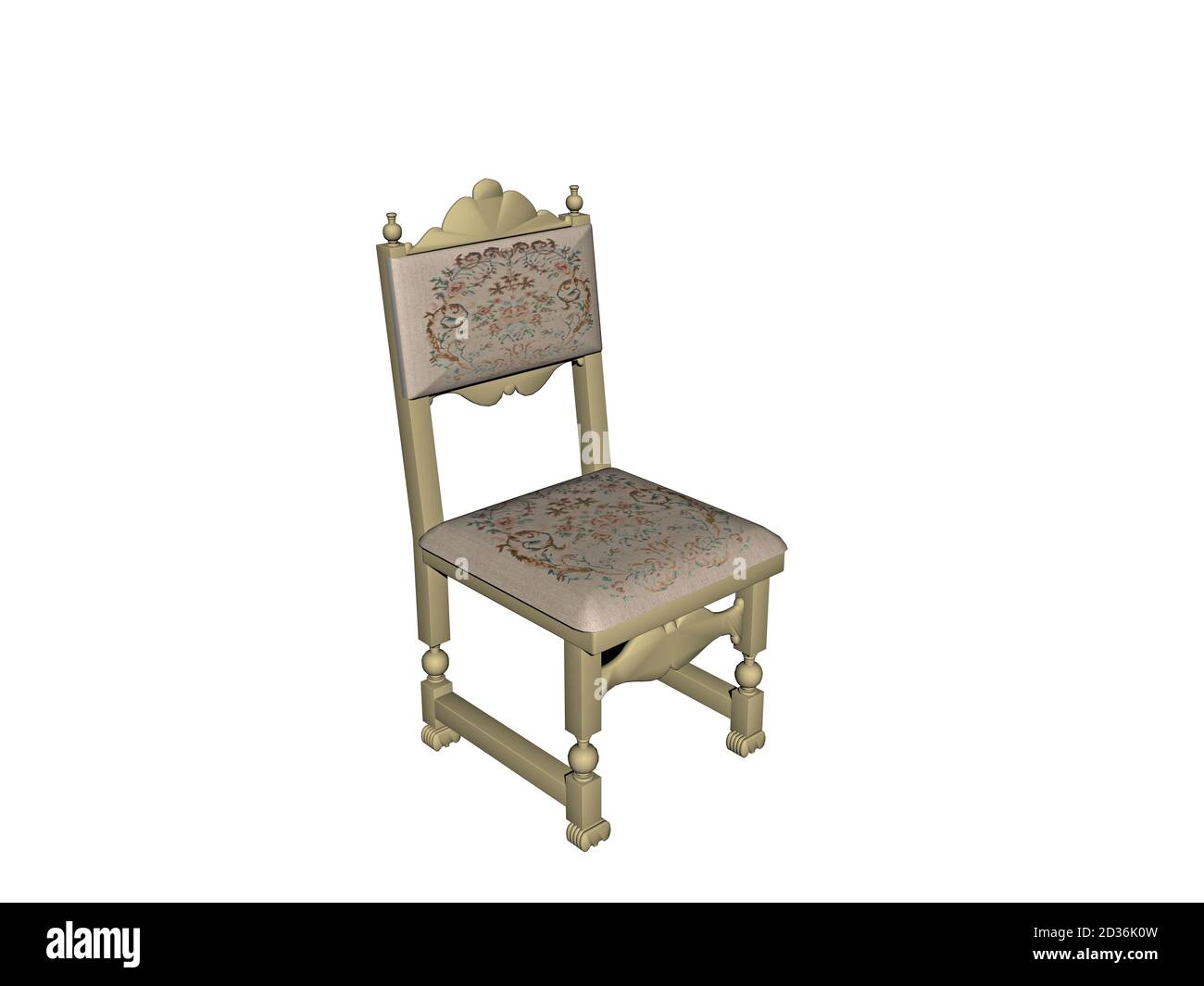 simple wooden chair in the dining room Stock Photo - Alamy