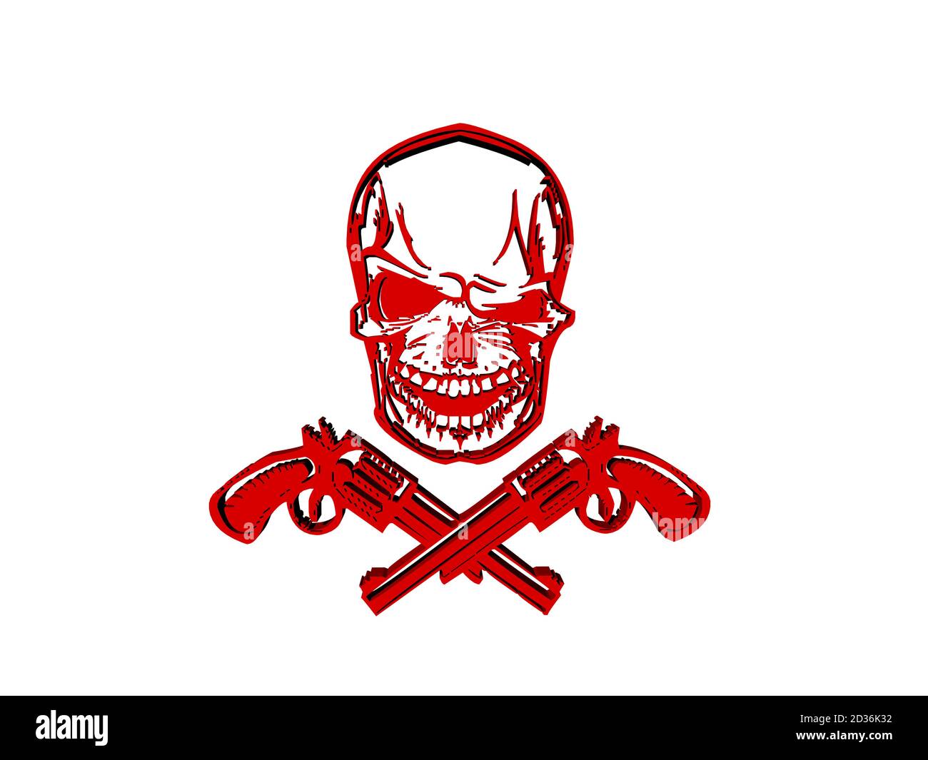Comic red skull Cut Out Stock Images & Pictures - Alamy