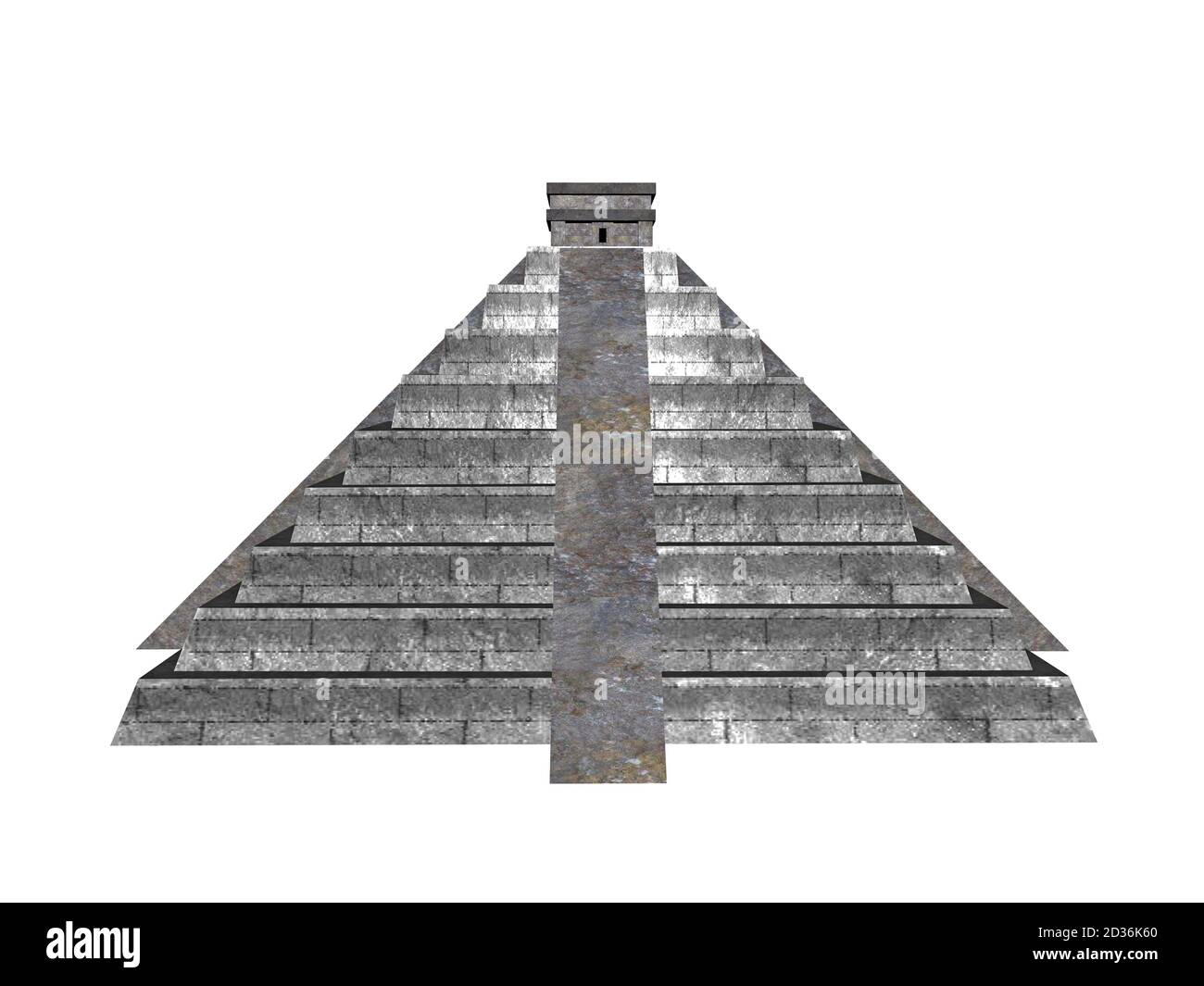 ancient Mayan pyramid with stone steps Stock Photo - Alamy