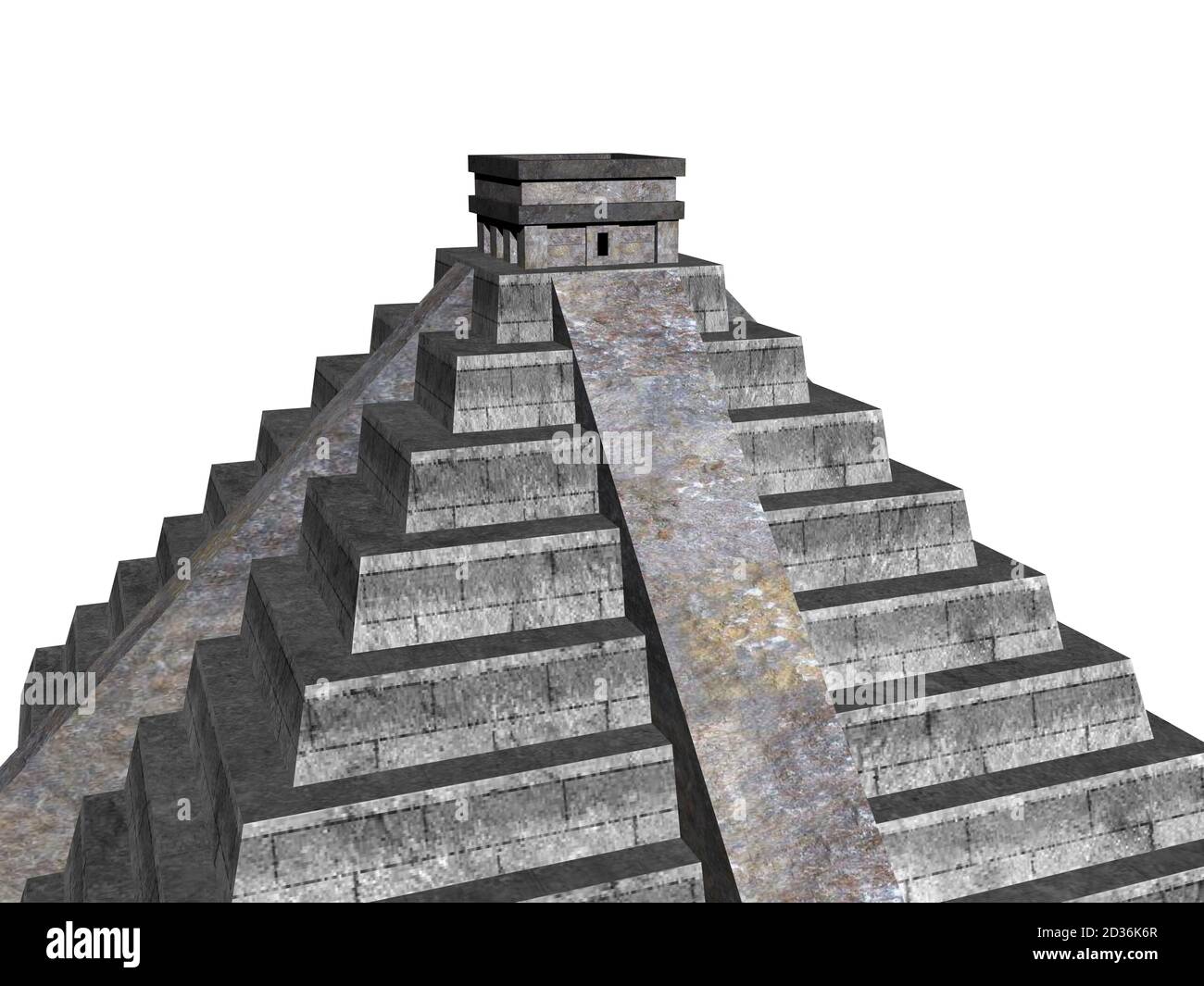 ancient Mayan pyramid with stone steps Stock Photo - Alamy