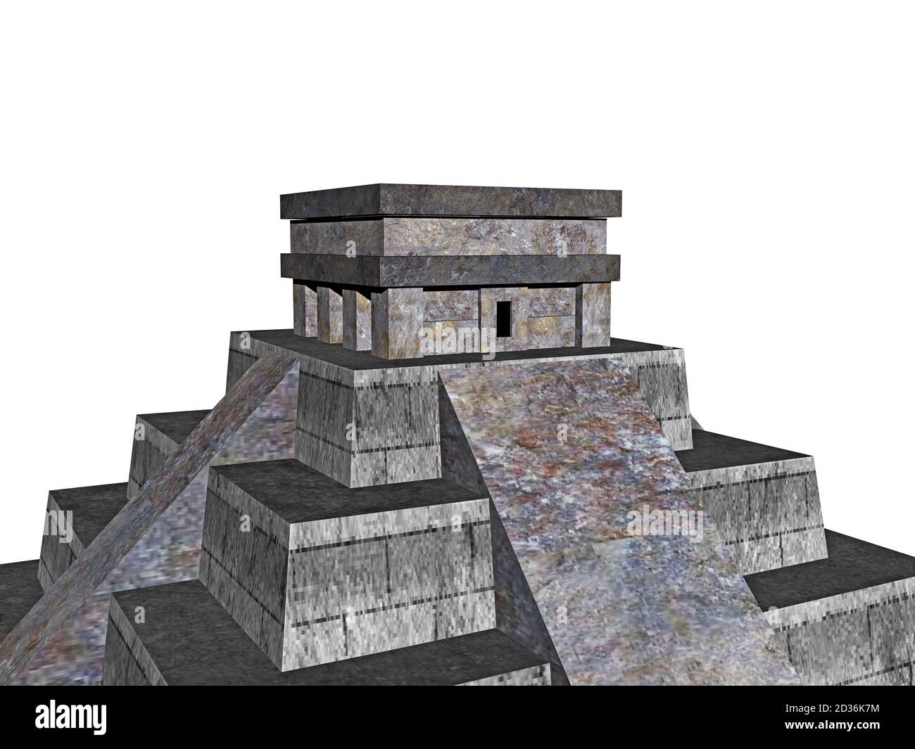 ancient Mayan pyramid with stone steps Stock Photo - Alamy