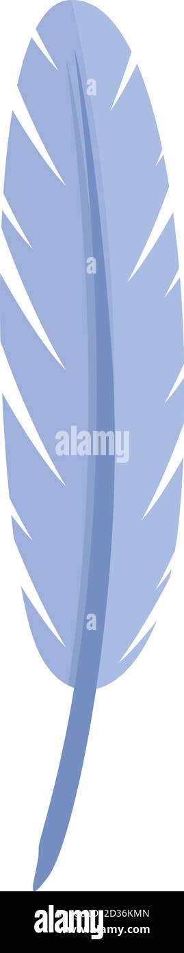 Bright feather icon. Cartoon of bright feather vector icon for web ...