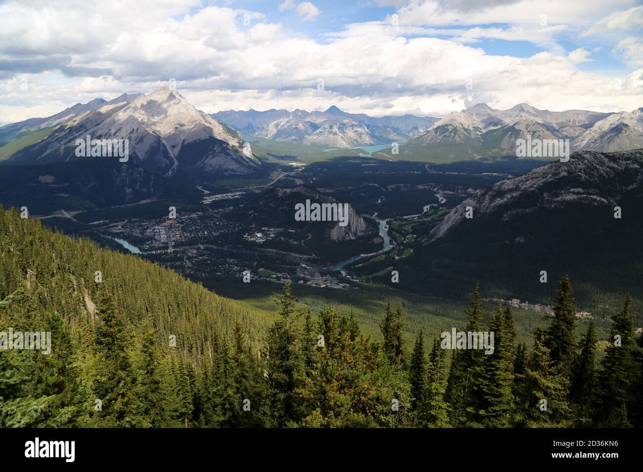 Beautiful landscape inside the Banff National Park Canada Stock Photo ...
