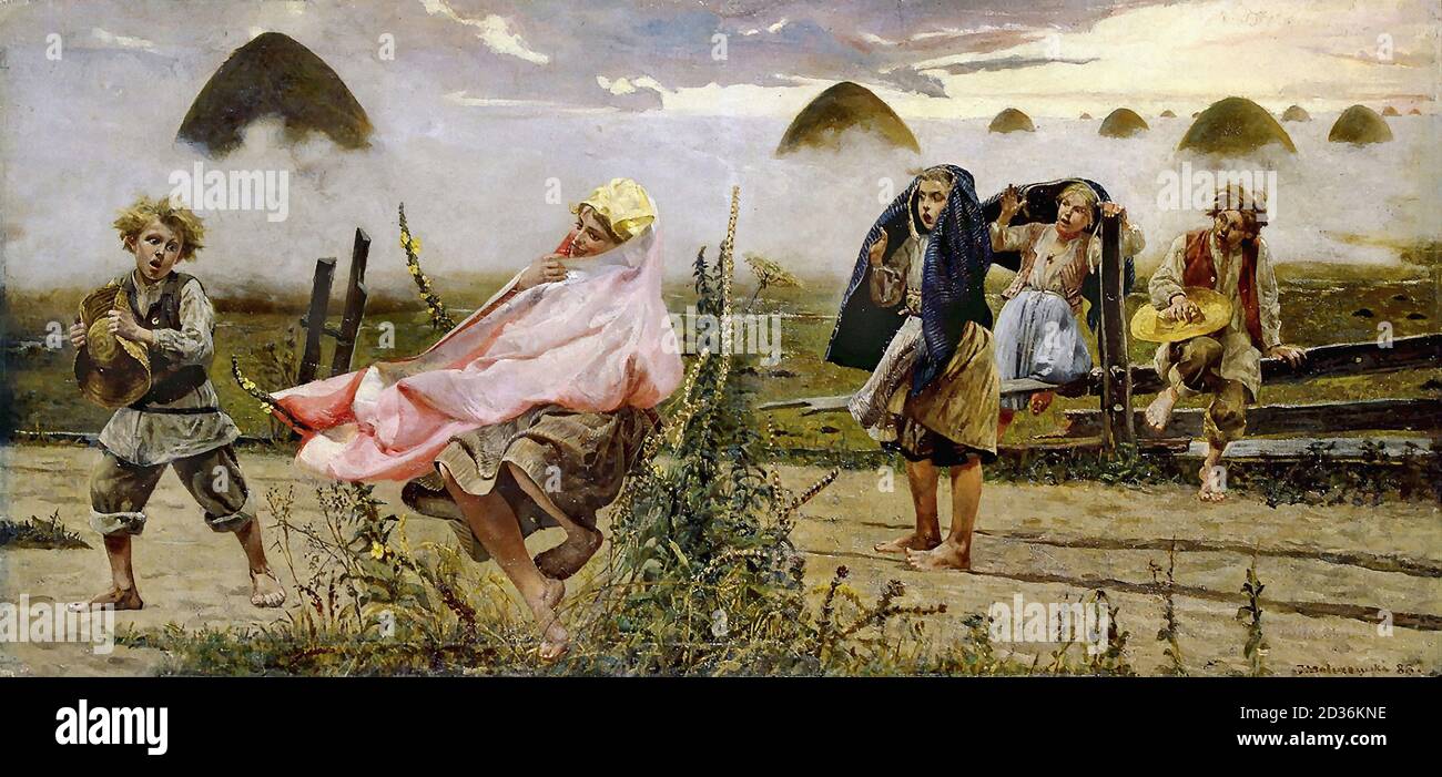 Malczewski Jacek - Nymph - Polish School Stock Photo - Alamy