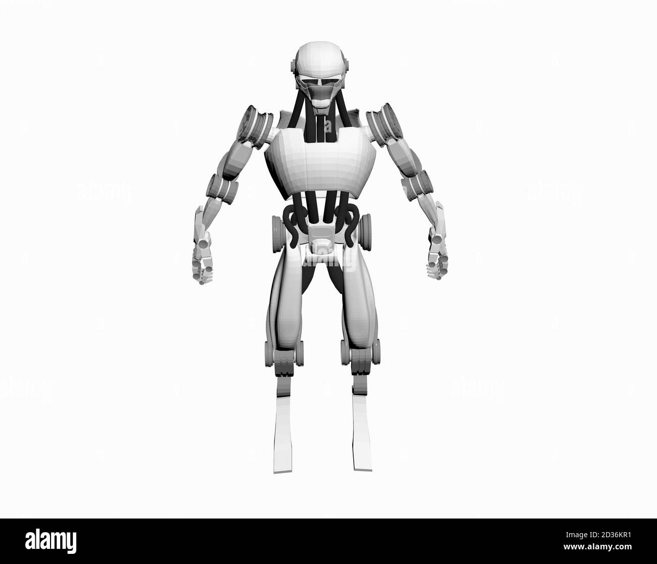 big heavy steel robot Stock Photo - Alamy