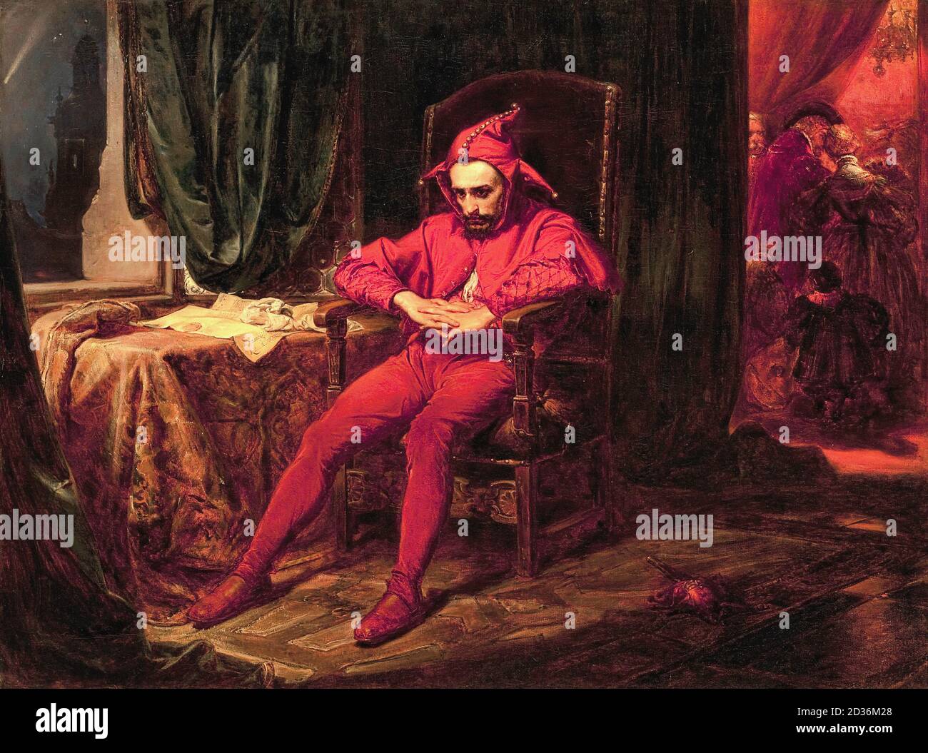 Matejko Jan - Stanczyk (the King's Jester) - Polish School Stock Photo ...