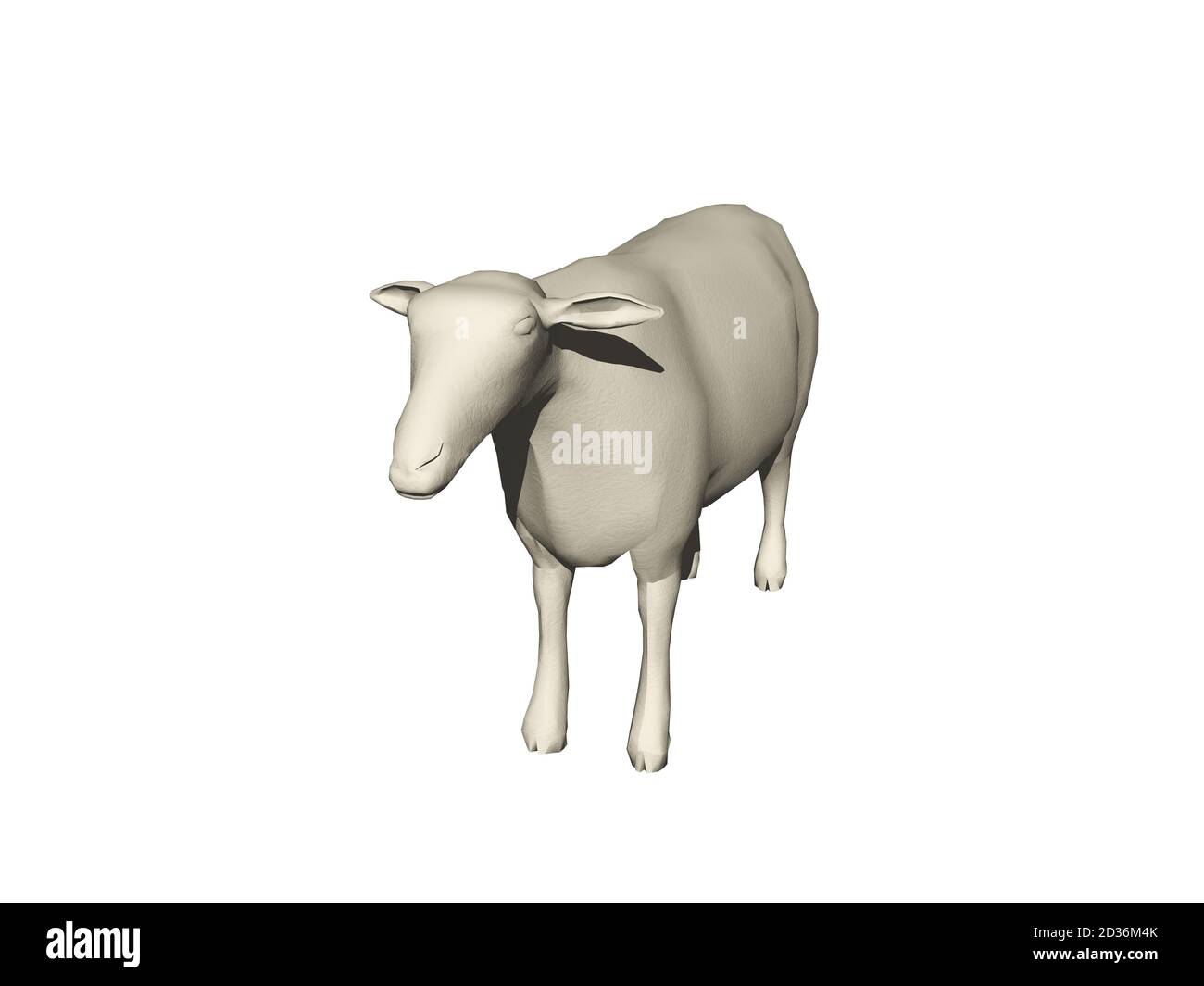 little Easter lamb stands on pasture Stock Photo - Alamy