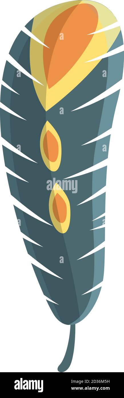 Fluff feather icon. Cartoon of fluff feather vector icon for web design ...