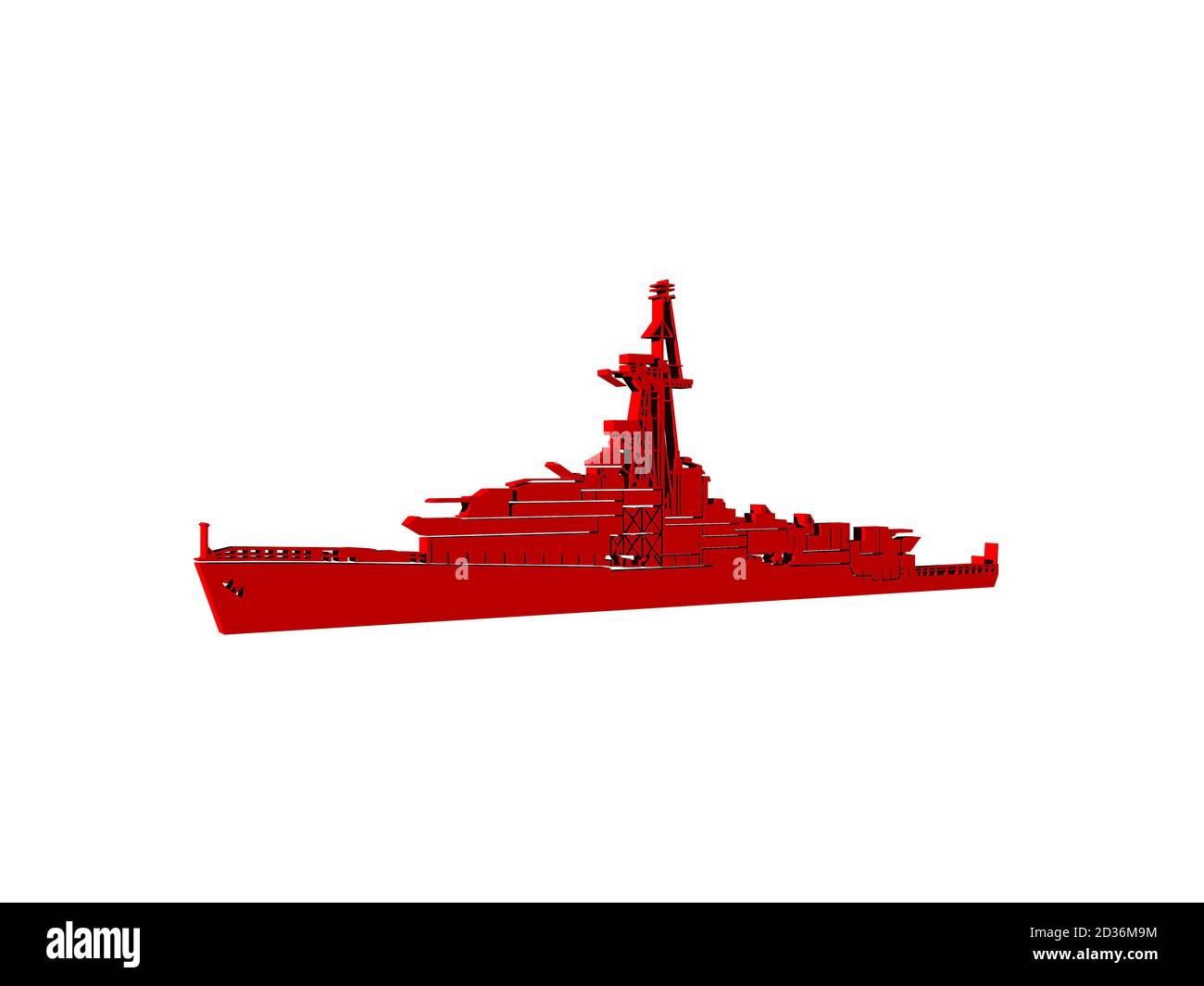 red symbols of ships and yachts Stock Photo - Alamy