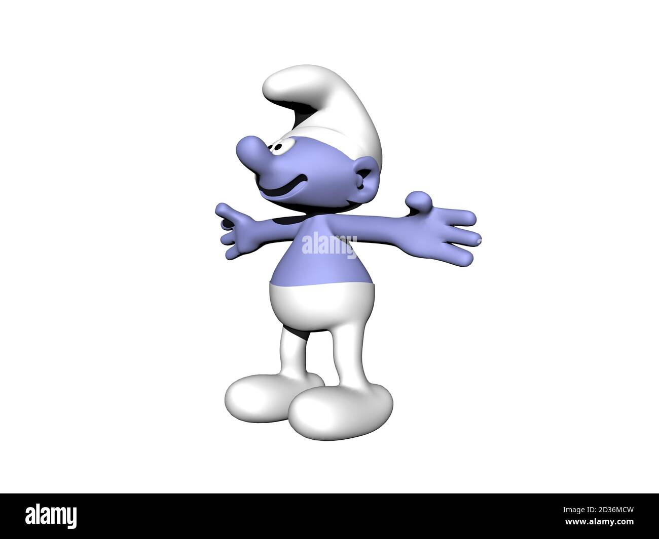 blue cartoon dwarfs with pointed hat Stock Photo - Alamy