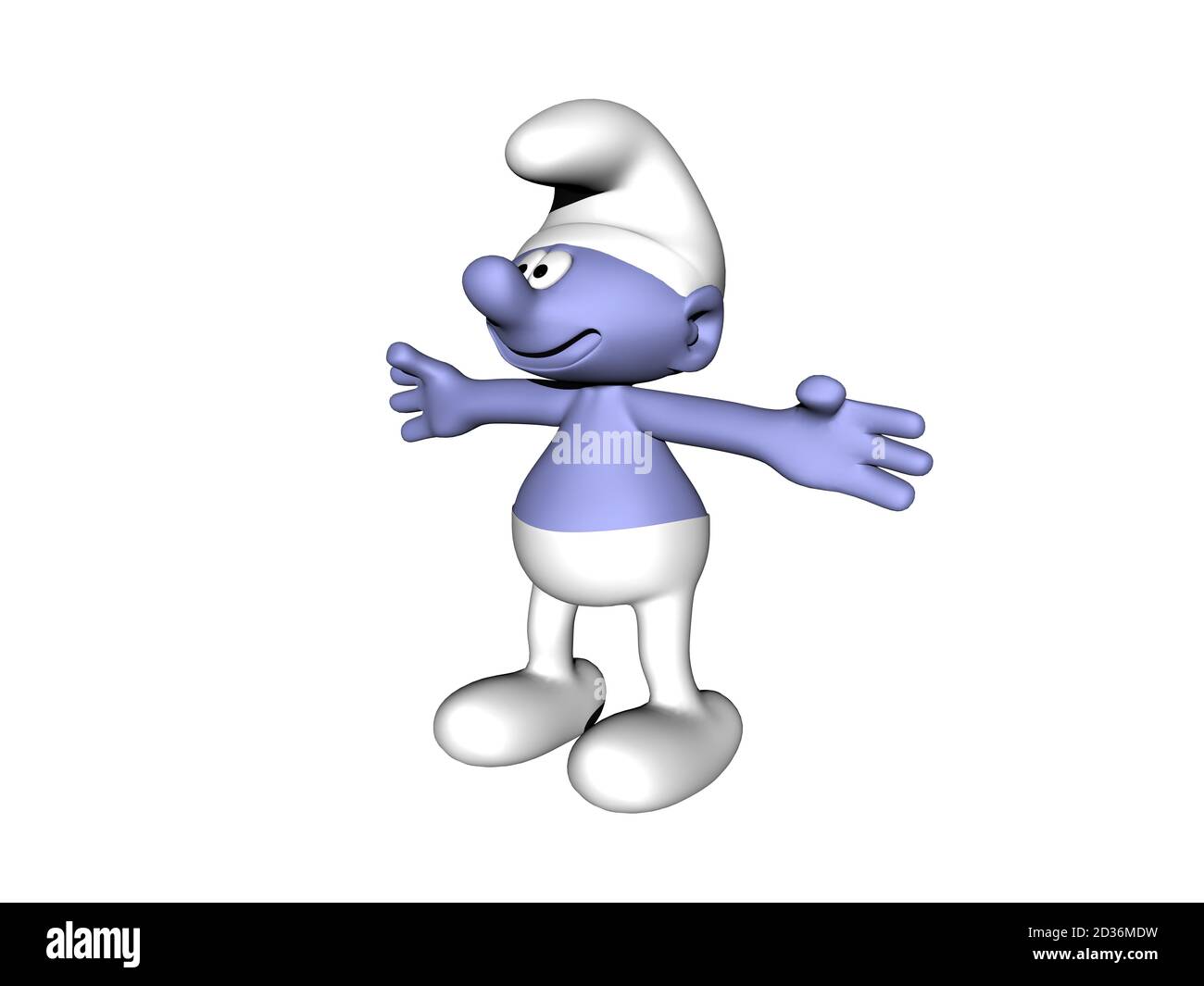 blue cartoon dwarfs with pointed hat Stock Photo - Alamy