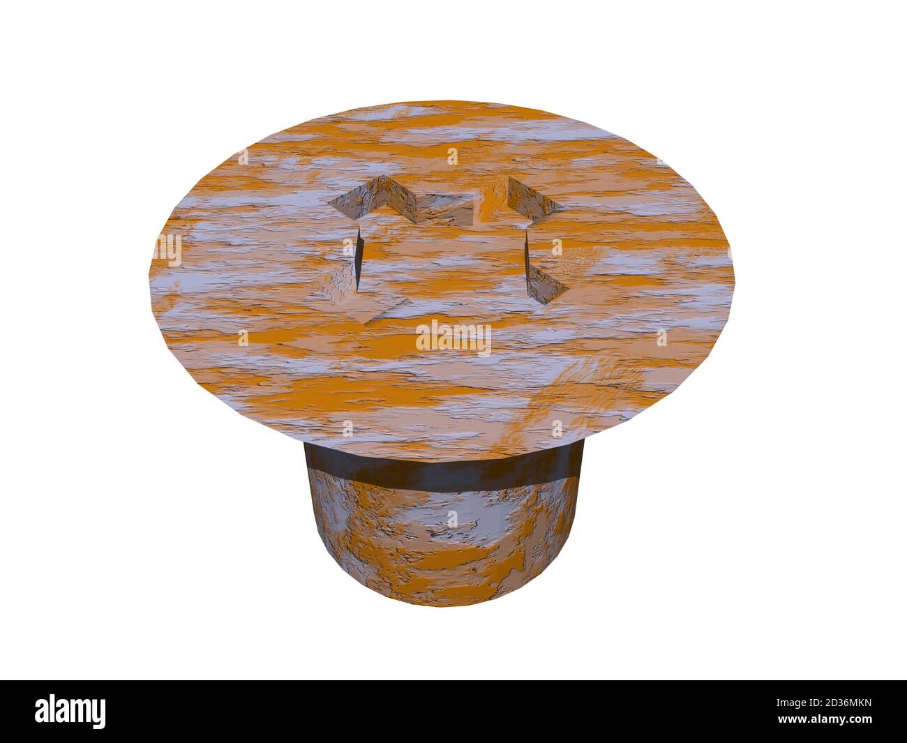 Metal screw heads with notches Stock Photo - Alamy