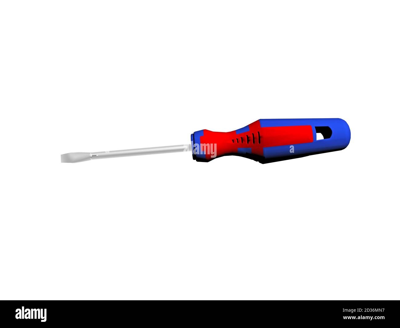 long screwdriver with a colorful handle Stock Photo - Alamy
