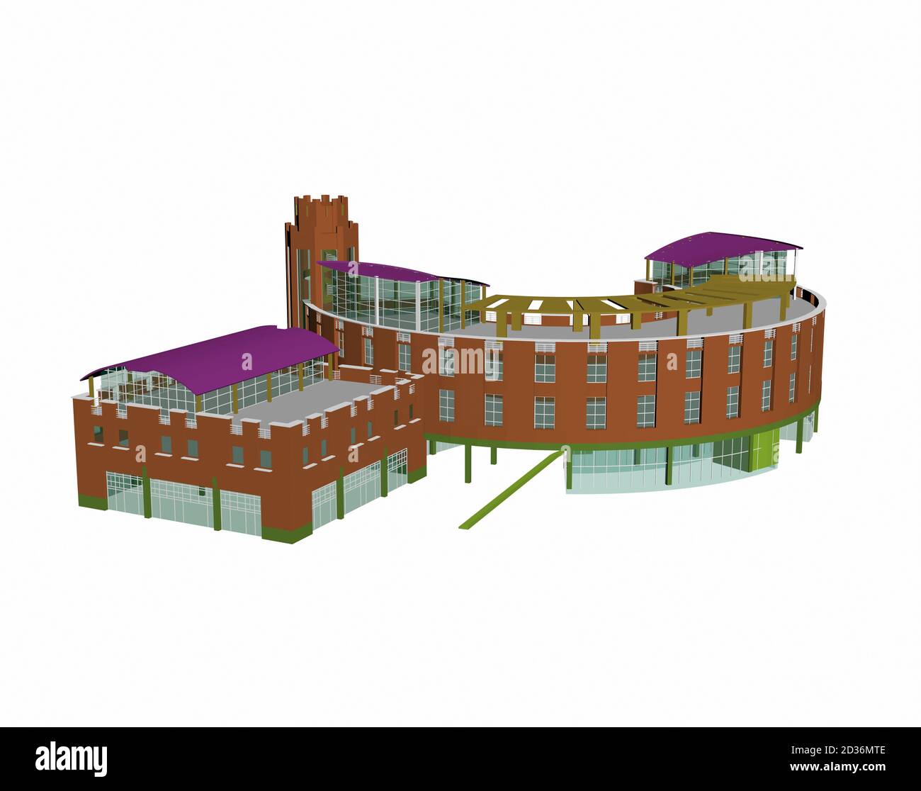 large multi-storey building complex Stock Photo - Alamy