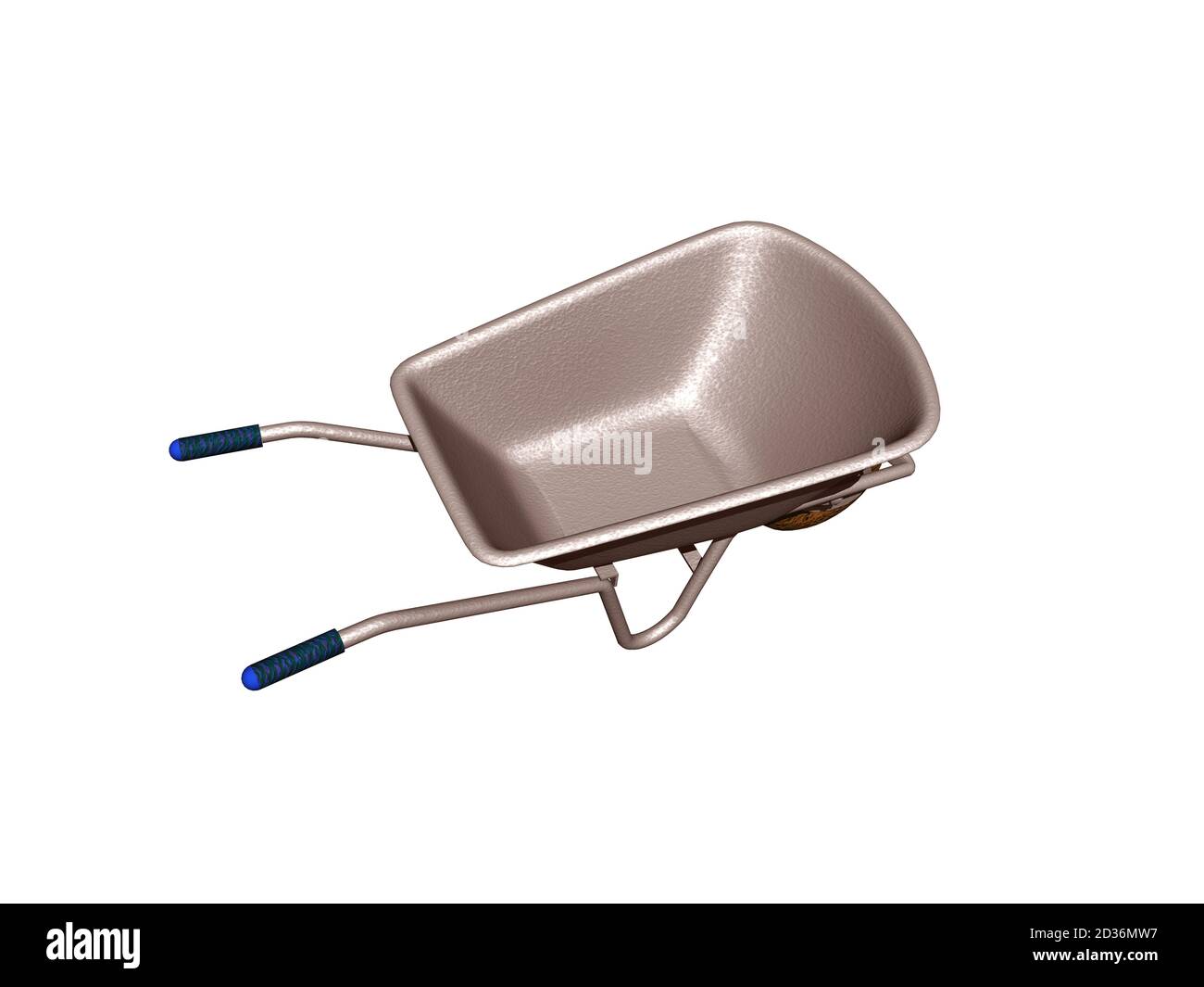 metallic wheelbarrow at construction site Stock Photo - Alamy