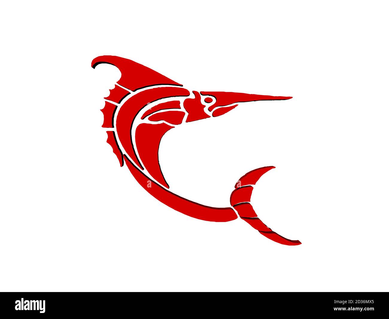 Cute cartoon fish outline Cut Out Stock Images & Pictures - Alamy