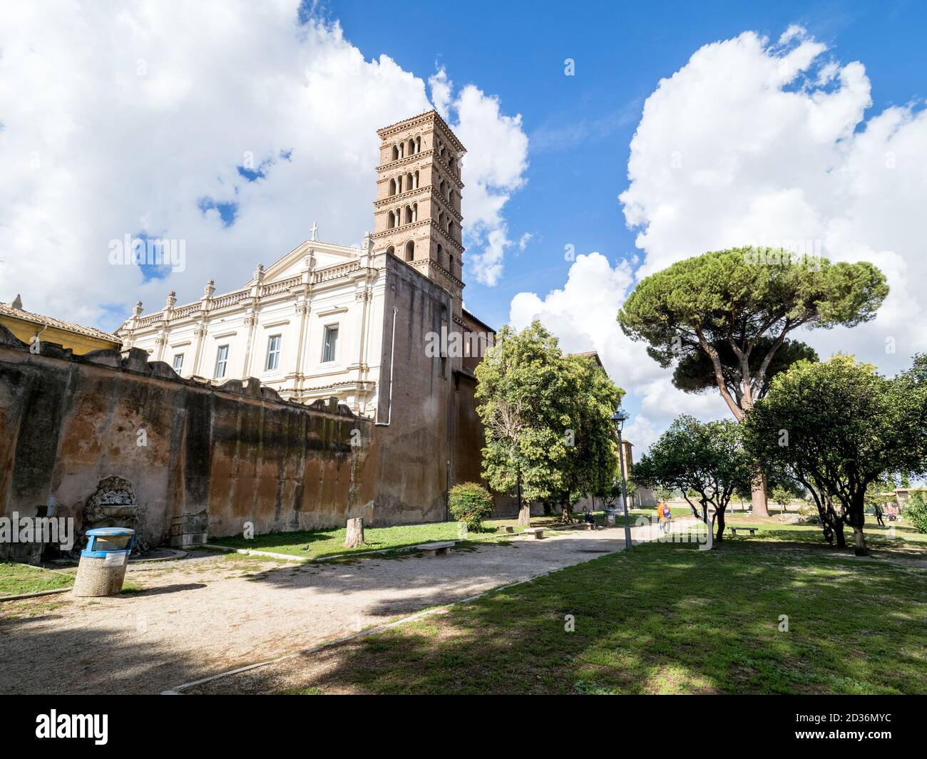 The basilica of Santi Bonifacio ed Alessio an early 13th century ...