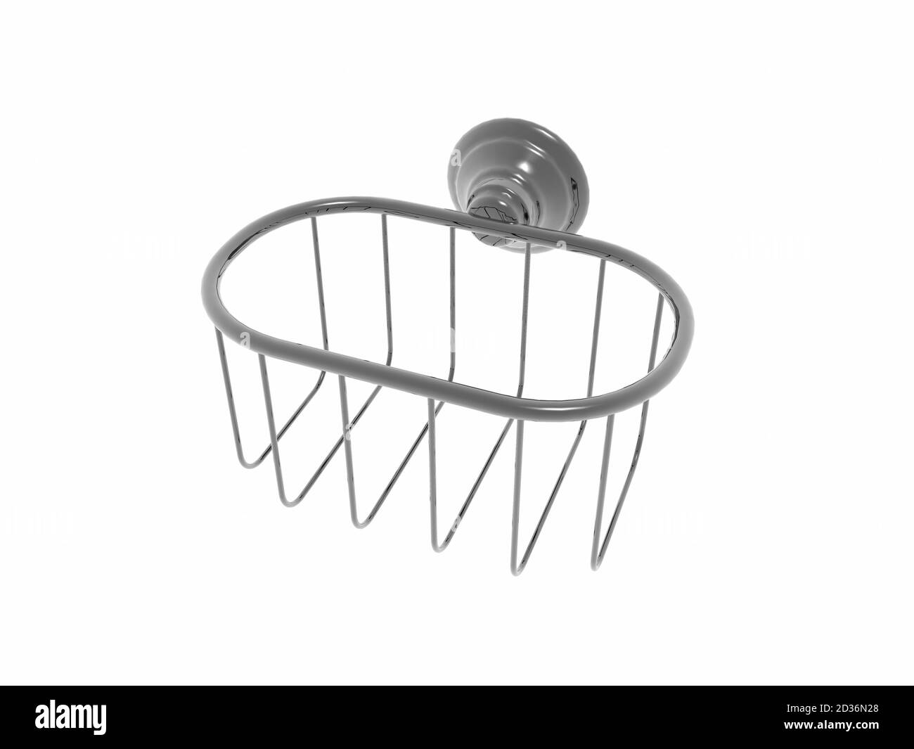 Wire rack as a soap dish in the bathroom Stock Photo - Alamy