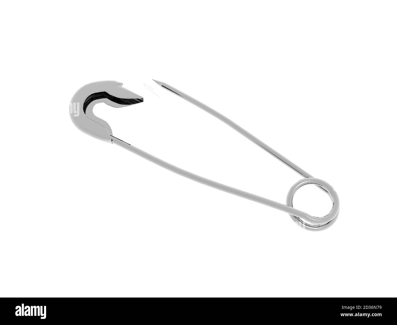 Safety Pin Opened And Closed