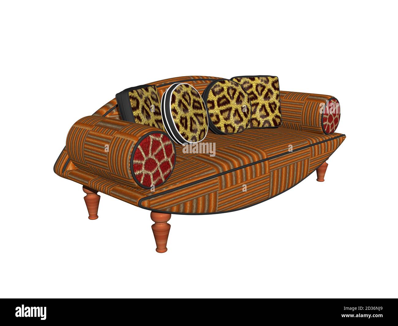 Wooden couch Cut Out Stock Images & Pictures - Alamy