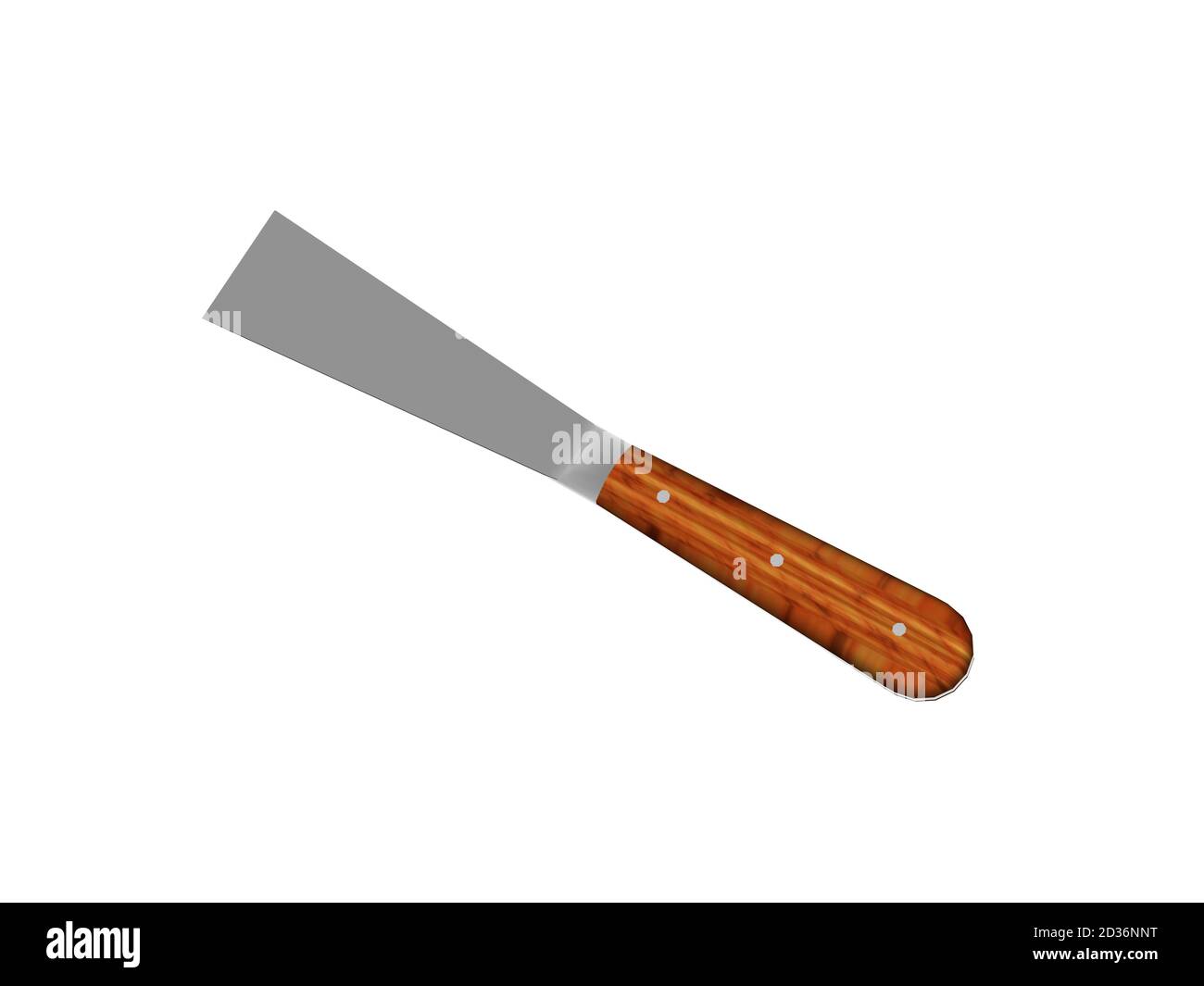 metallic spatula with wooden handle Stock Photo - Alamy