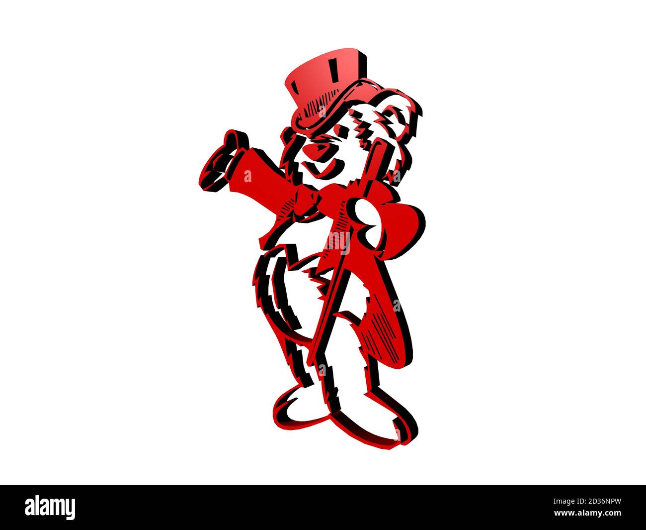 red cute comic bear Stock Photo - Alamy