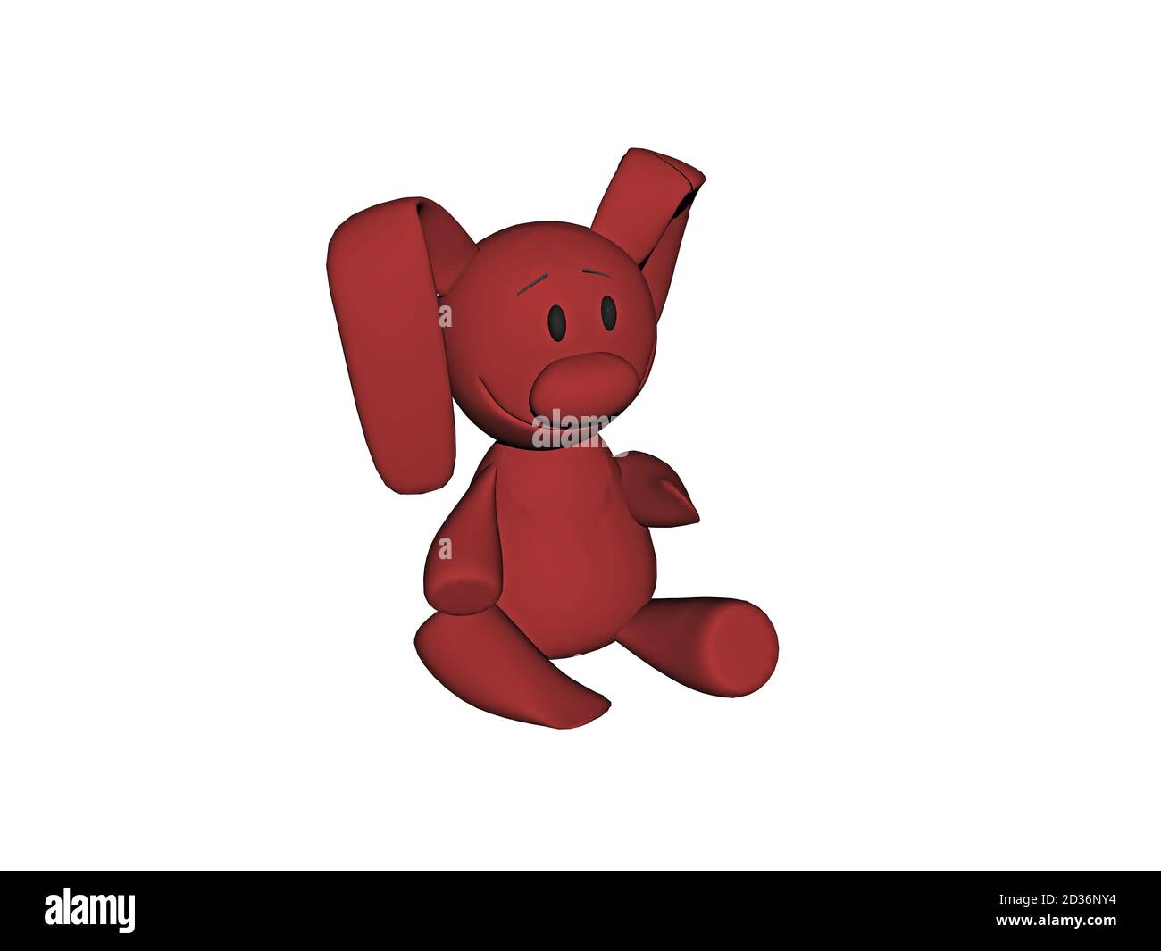 red rabbit with long ears Stock Photo - Alamy