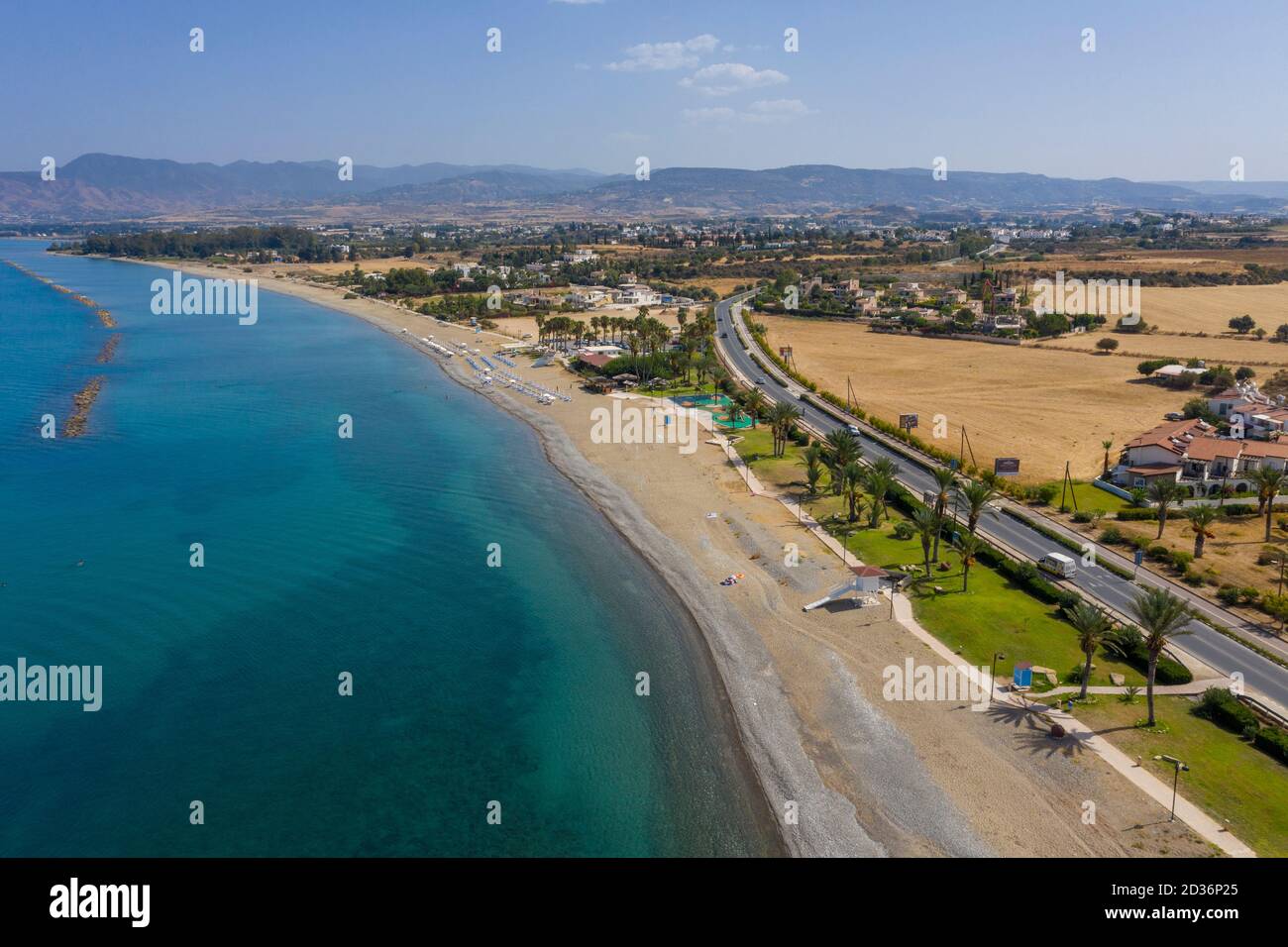 Aerial view of Latchi beach, Cyprus Stock Photo - Alamy