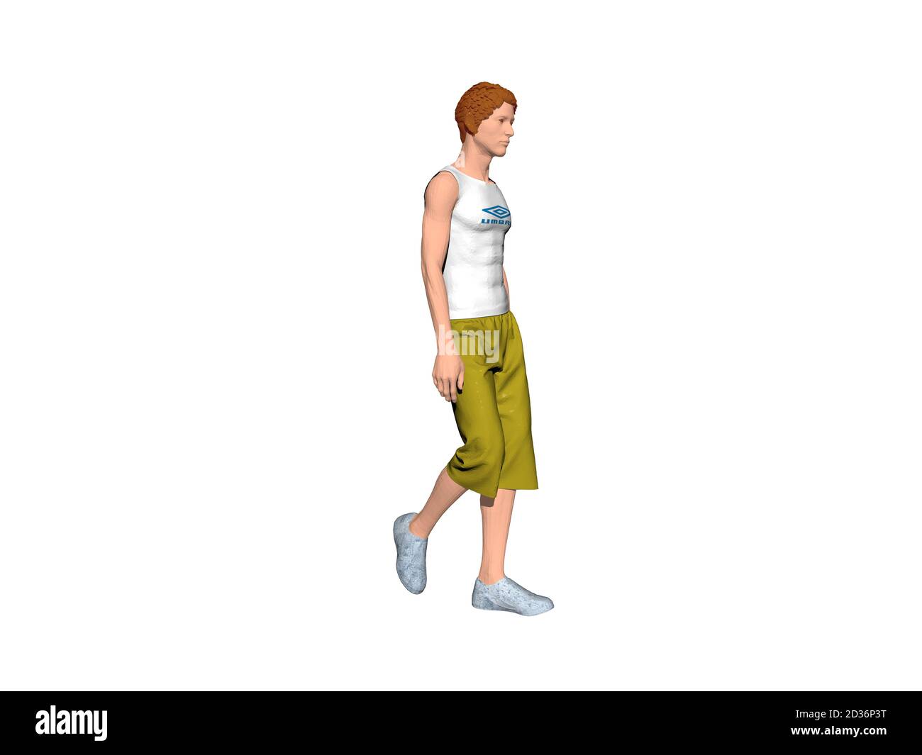 young sloppy man in shorts and t-shirt Stock Photo - Alamy