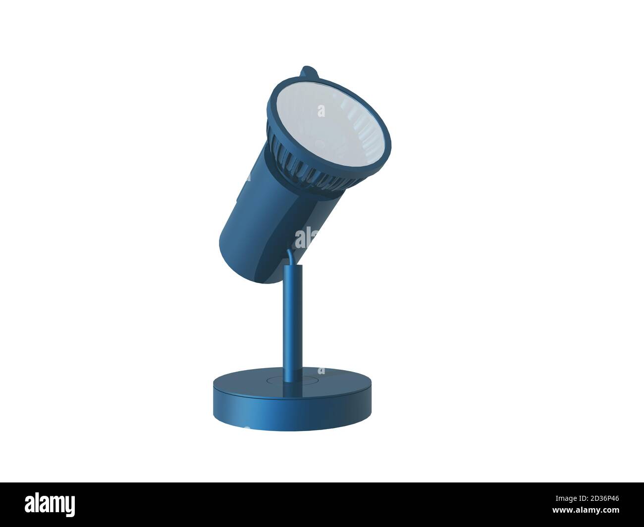 blue ceiling spotlight with joint Stock Photo - Alamy