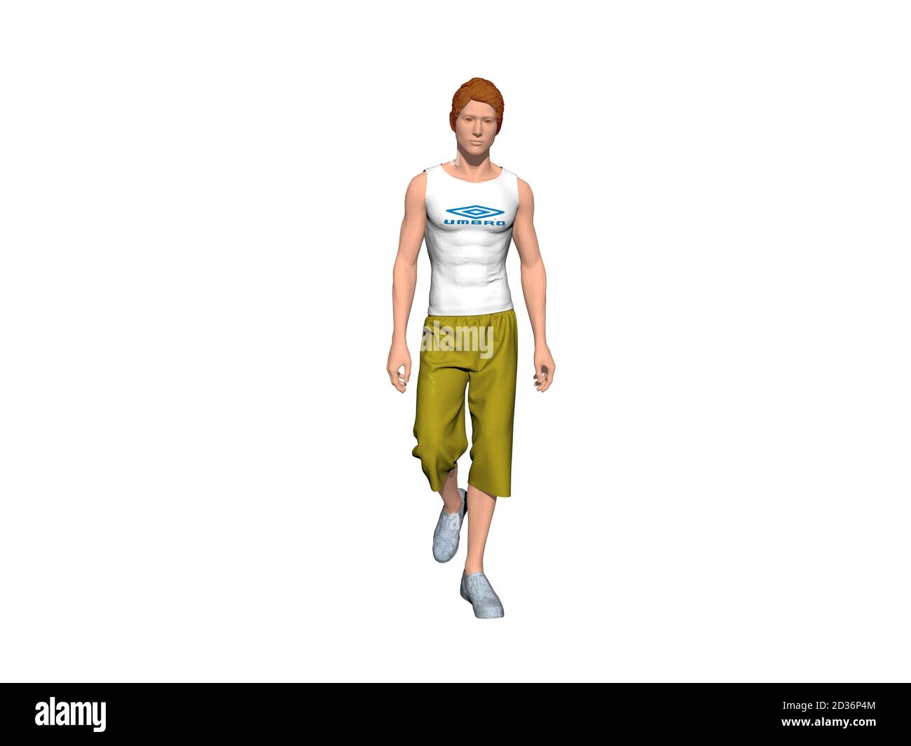 young sloppy man in shorts and t-shirt Stock Photo - Alamy