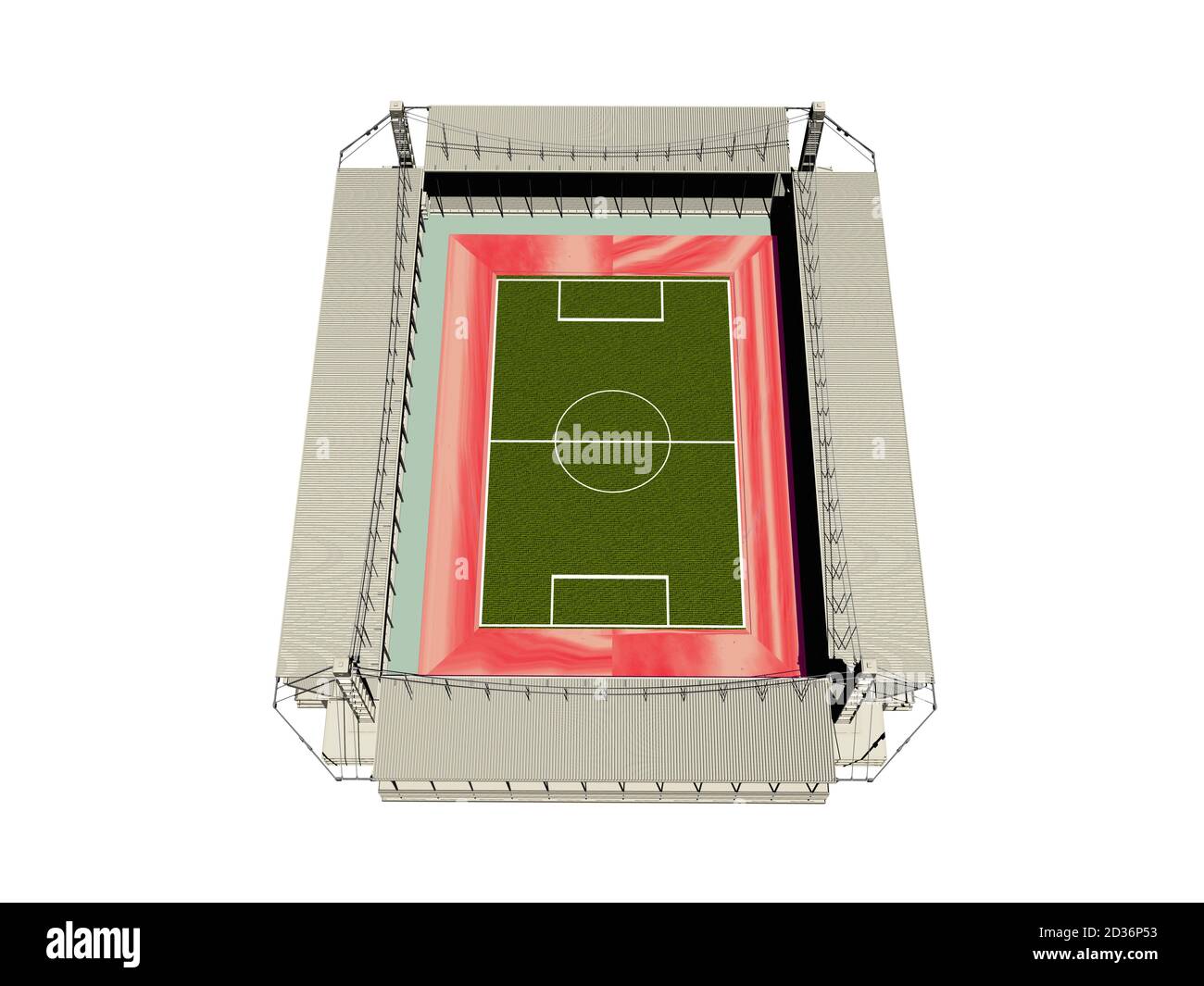 rectangular sports stadium with canopy Stock Photo - Alamy