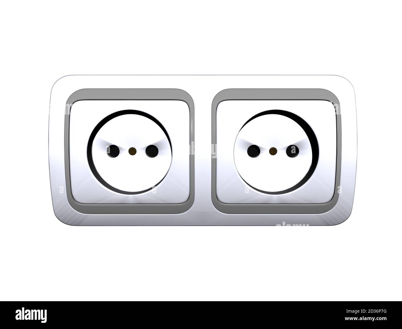 Modern plug in socket Cut Out Stock Images & Pictures - Alamy