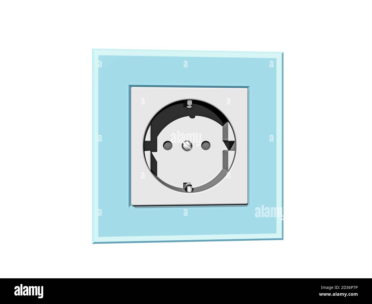 single socket in the wall Stock Photo - Alamy