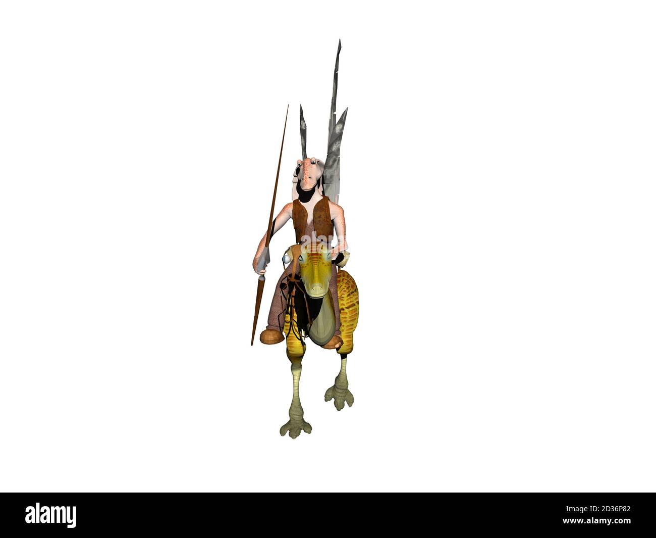 Alien rider rides dinosaurs Stock Photo - Alamy