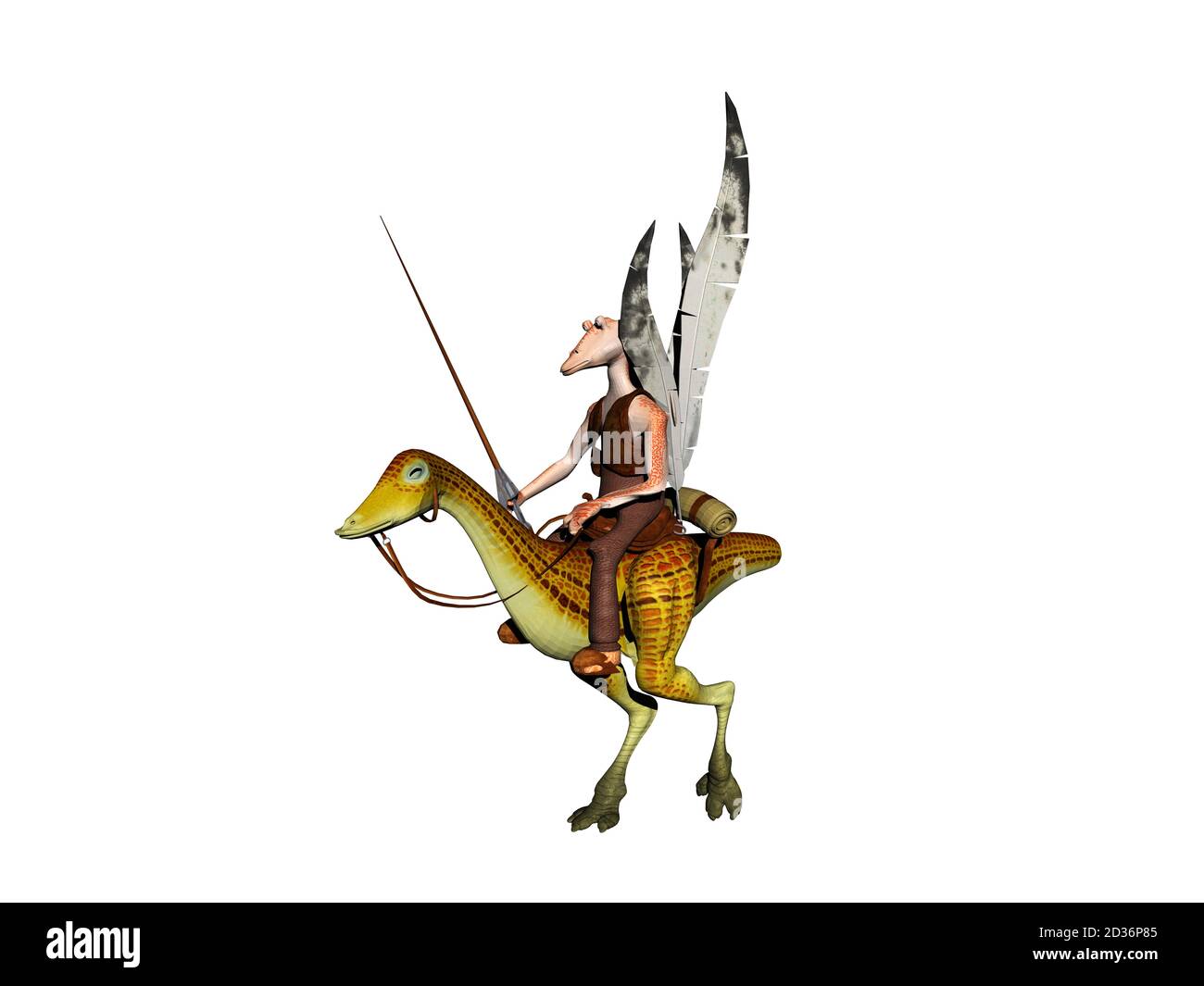 Alien rider rides dinosaurs Stock Photo - Alamy