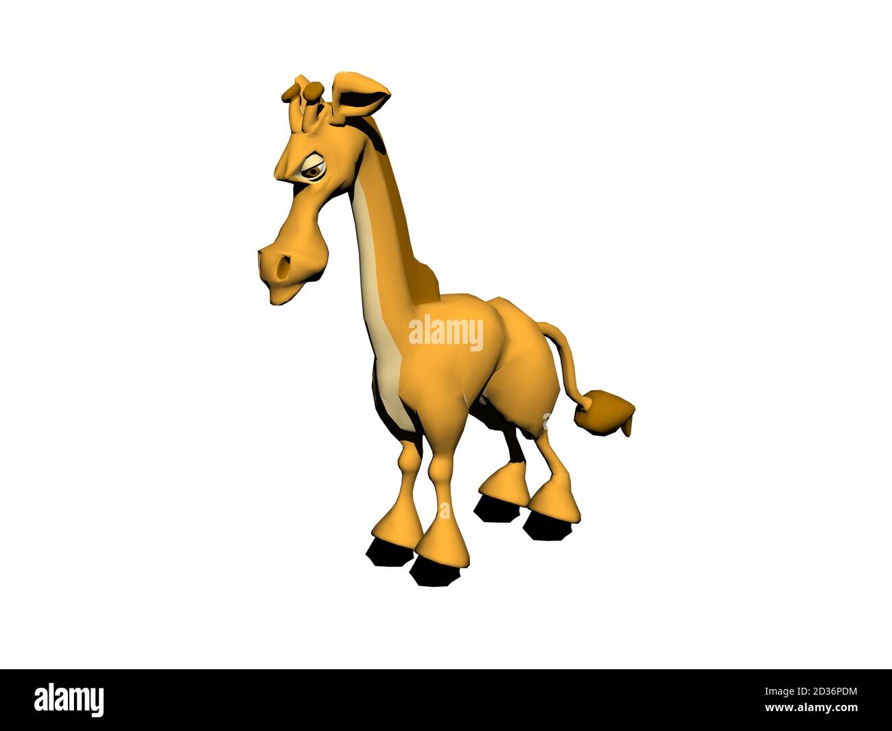 yellow funny cartoon horse Stock Photo - Alamy
