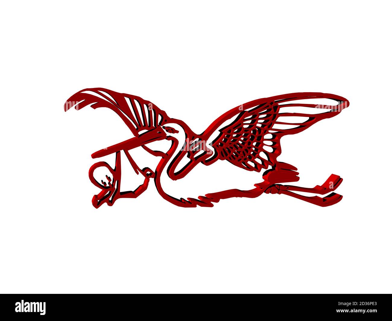 red cute comic birds Stock Photo - Alamy