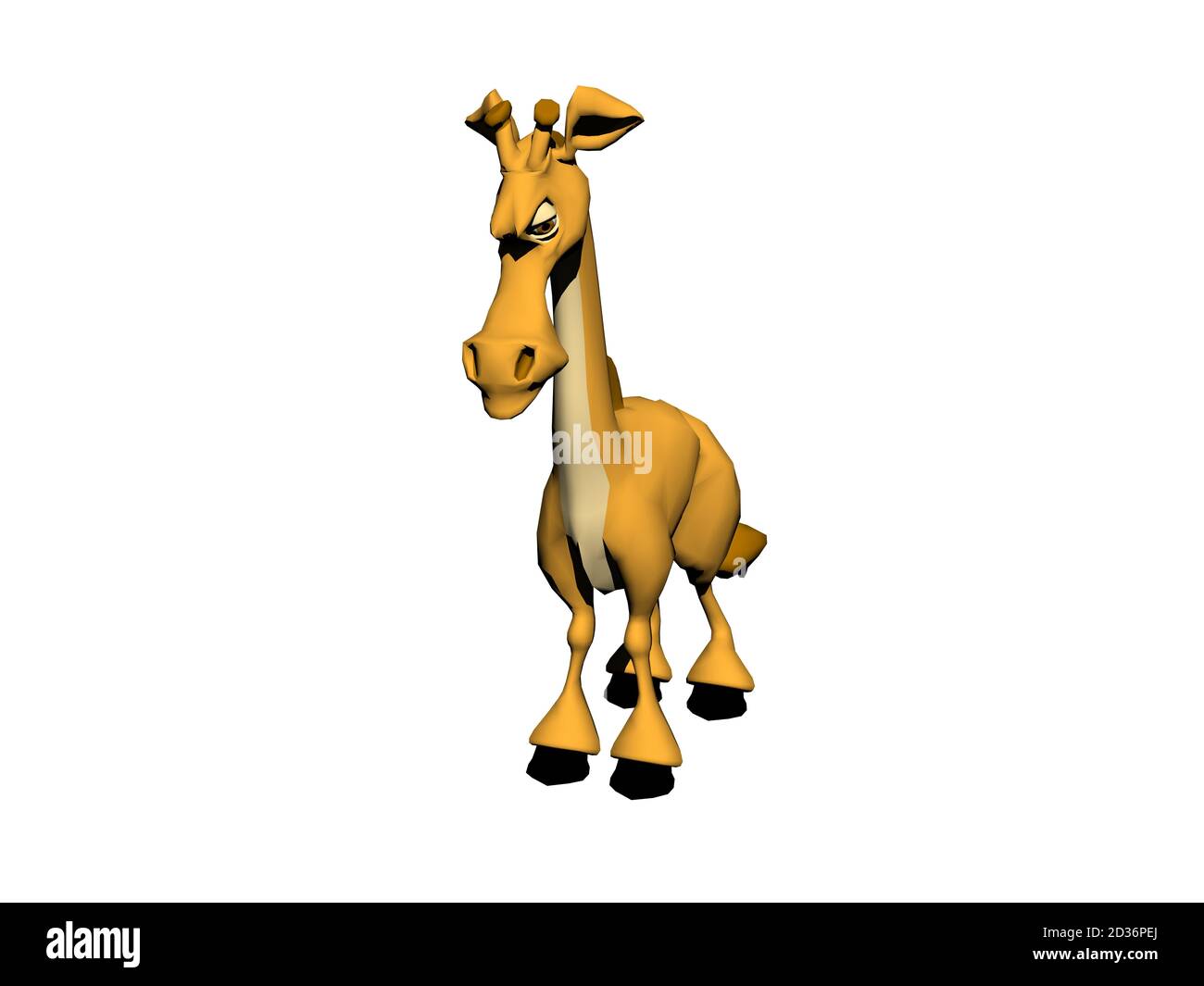 yellow funny cartoon horse Stock Photo - Alamy