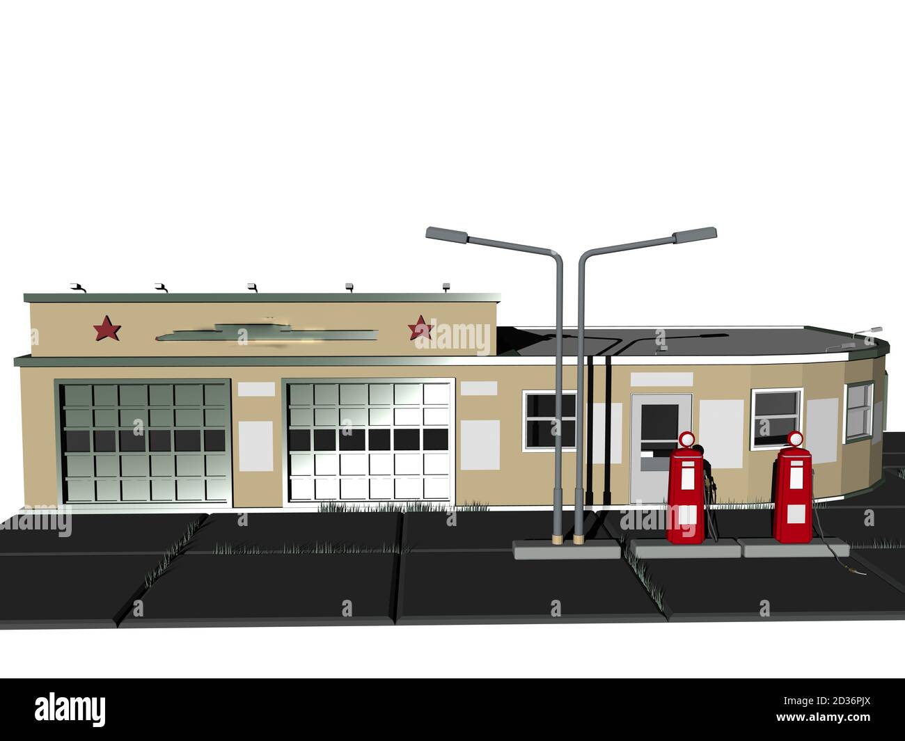 Gas station Cut Out Stock Images & Pictures - Alamy