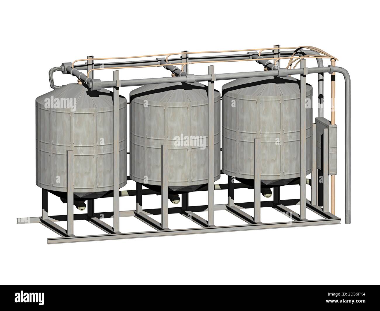 Fuel storage tanks industrial Cut Out Stock Images & Pictures - Alamy