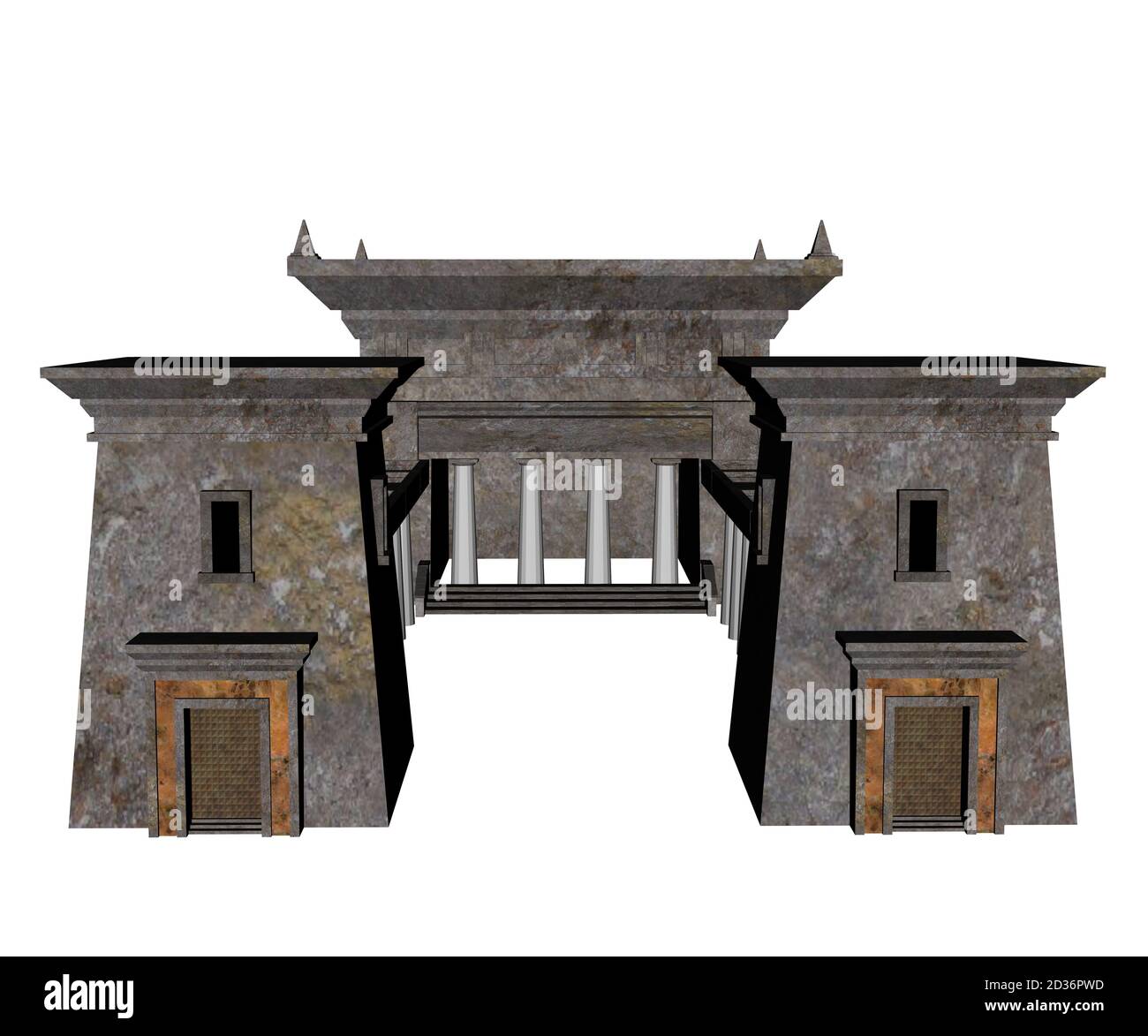 ancient buildings with archways Stock Photo - Alamy