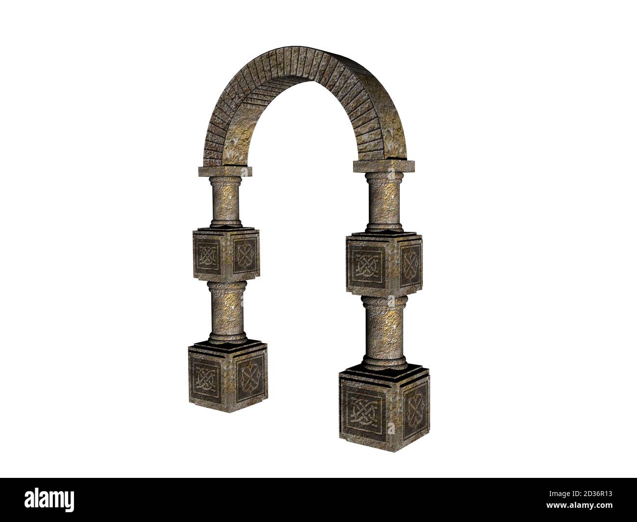 ancient buildings with archways Stock Photo - Alamy